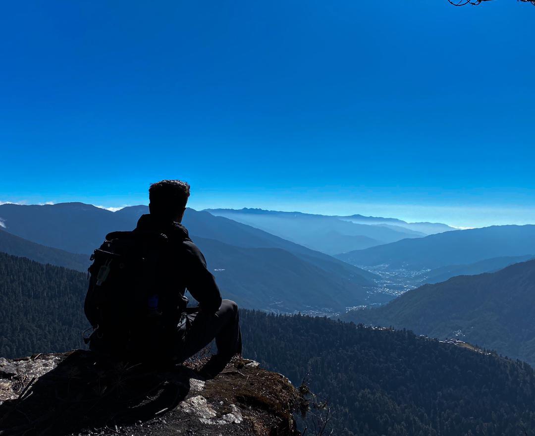 Hiking to Domendrel Tsho through the trail where six boys were lost